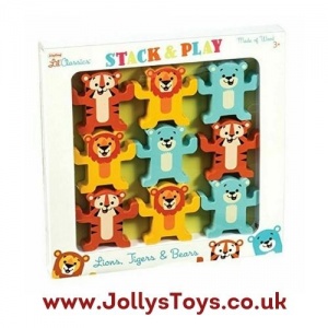 Wooden Stacking Animals - JollysToys.co.uk