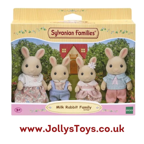 Sylvanian Families Milk Rabbit Family - JollysToys.co.uk
