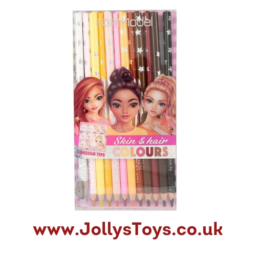 Top Model Skin & Hair Colouring Pencils - JollysToys.co.uk